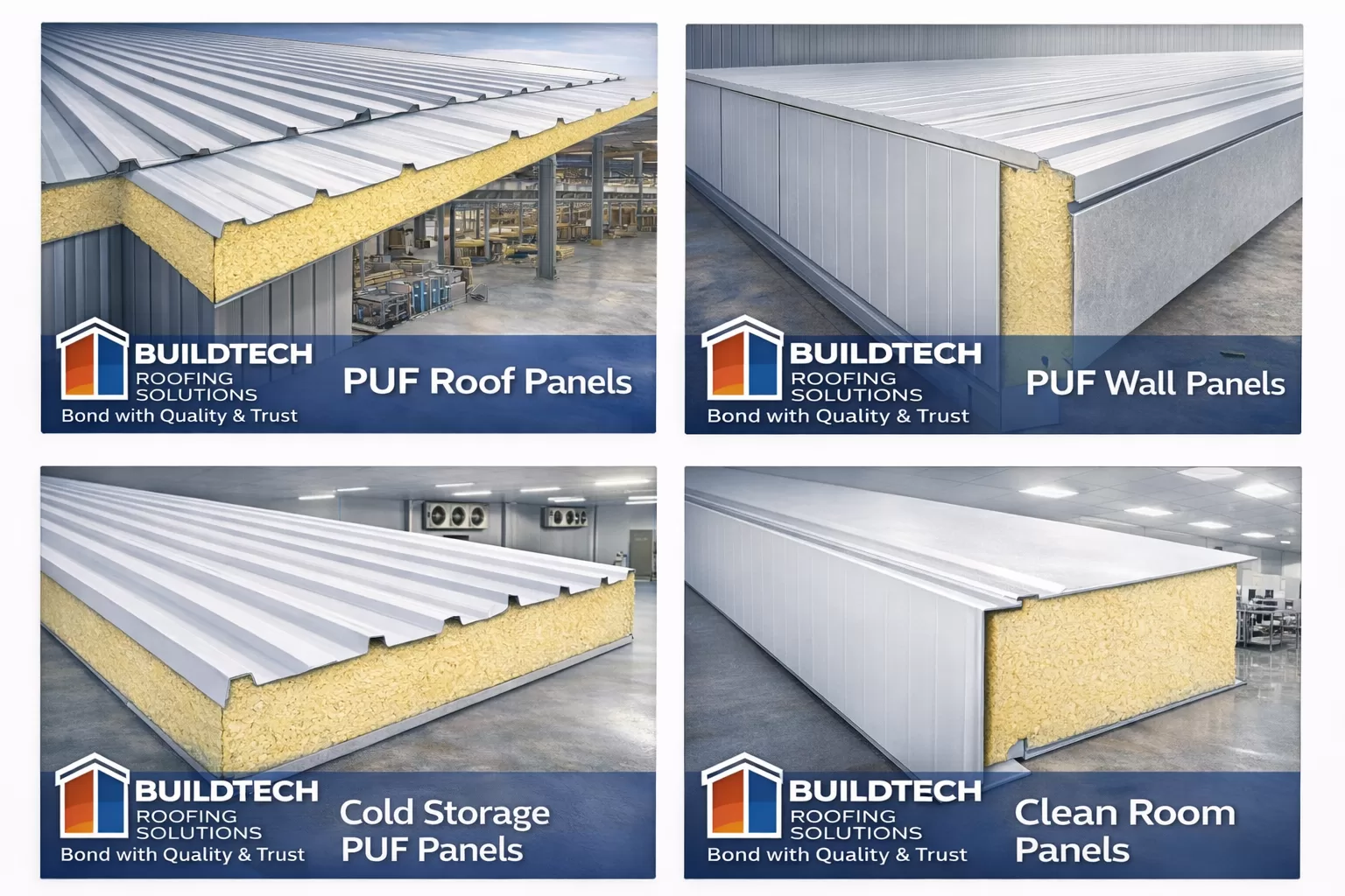 PUF Panels for Industrial Buildings | Insulated Sandwich Panels ...
